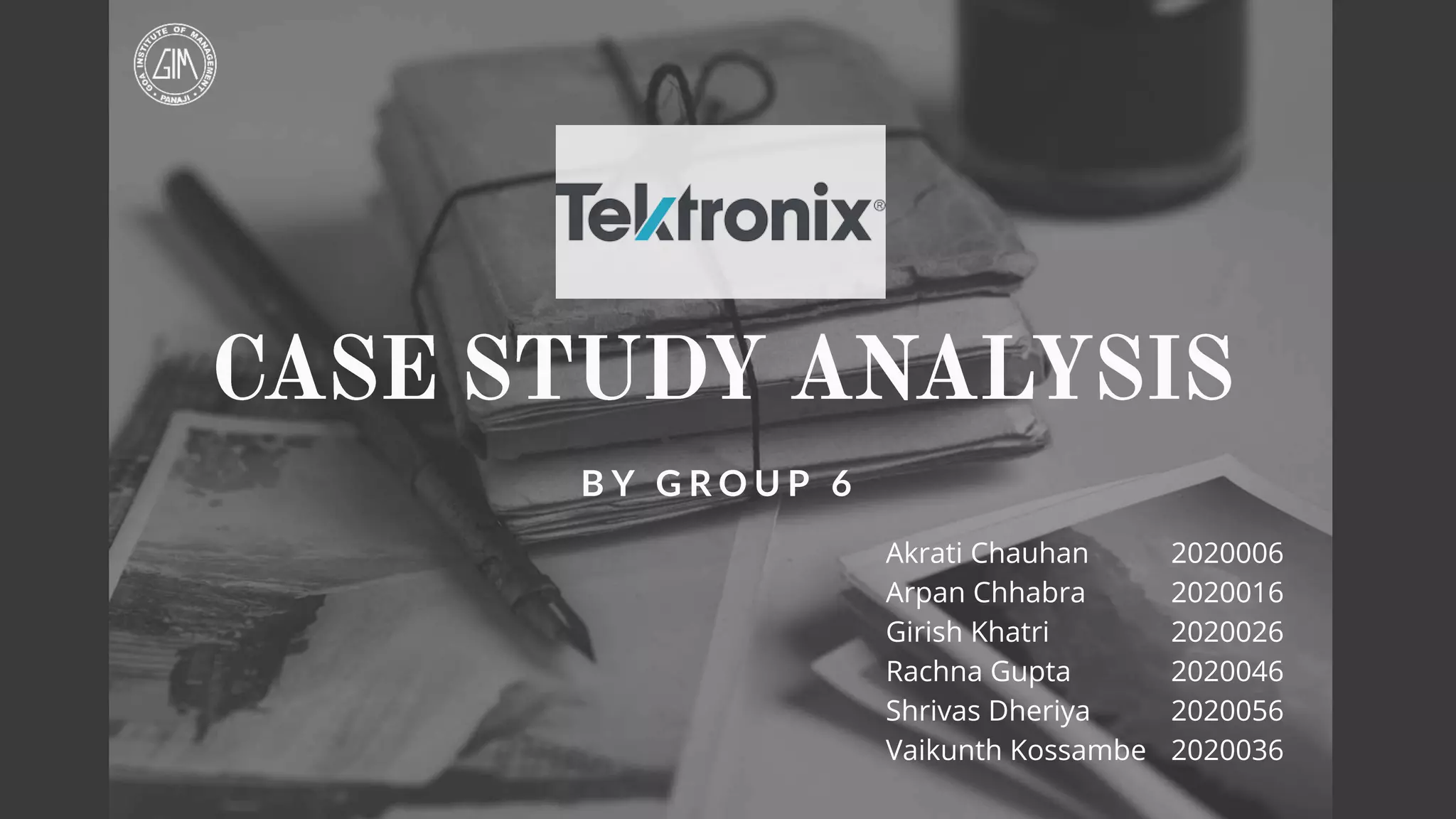 Tektronics casestudy- ERP Implementation | PPTX