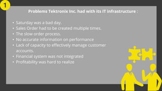 Tektronics casestudy- ERP Implementation | PPTX