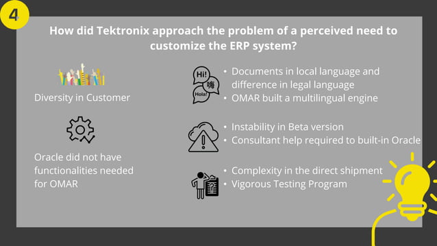 Tektronics casestudy- ERP Implementation | PPTX | Business Operations | Business