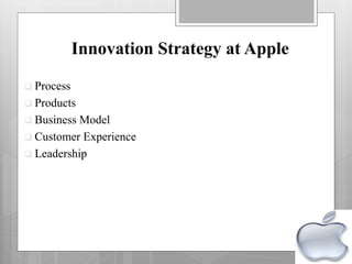Innovation at Apple | PPTX | Smartphones | Consumer Electronics