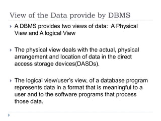 Databases And Database Management System | PPTX