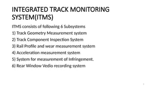 Integrated Track Monitoring System Indian Railways | PPTX