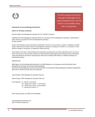 International Turnaround Management Standard Version 1.5 ONLY PREVIEW ...