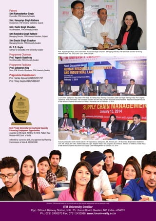 Invitation: ITM University Gwalior and SPSS South Asia Pvt. Ltd ...