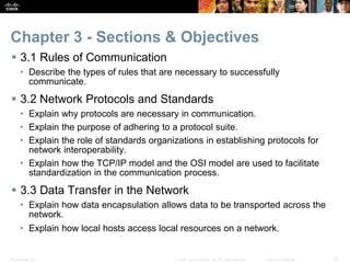 CCNA (R & S) Module 01 - Introduction to Networks - Chapter 3 | PPTX ...