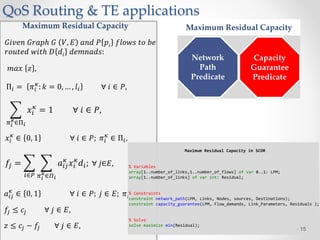 SCOR: Constraint Programming-based Northbound Interface for SDN | PPT