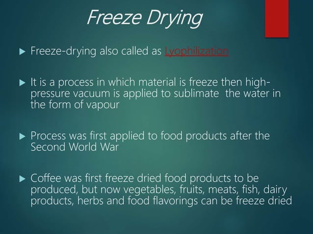 Itnesh kumar freeze drying | PPT