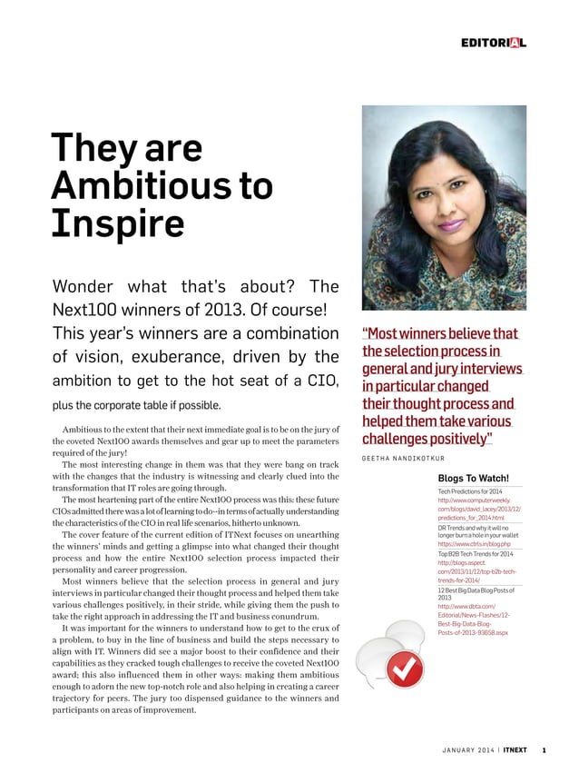 ITNEXT Magazine January 2014 | PDF