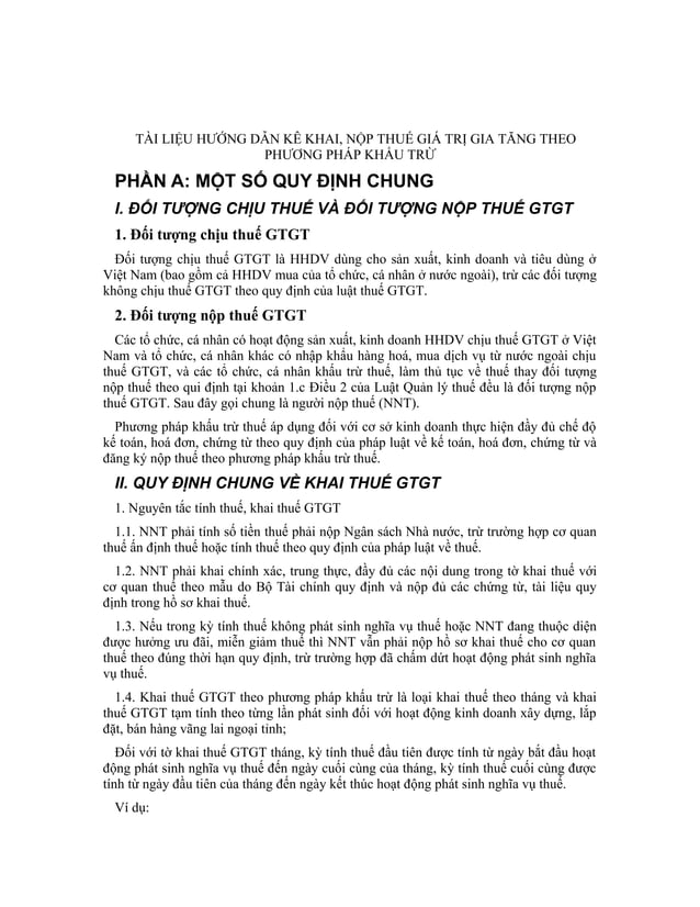 đốI tượng kê khai thuế gtgt theo tháng hay theo quý | DOC