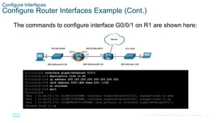 Detailed explanation of Basic router configuration | PPTX | Computer Networking | Computing