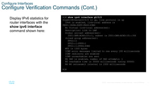 Detailed explanation of Basic router configuration | PPTX