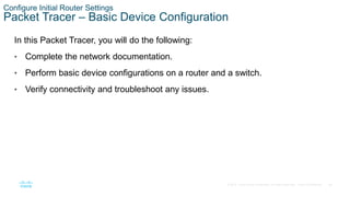 Detailed explanation of Basic router configuration | PPTX | Computer Networking | Computing