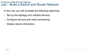 Detailed explanation of Basic router configuration | PPTX | Computer Networking | Computing