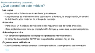 Modulo 3 de ccna 1 de Cisco sobre protocolos y modelos | PPTX