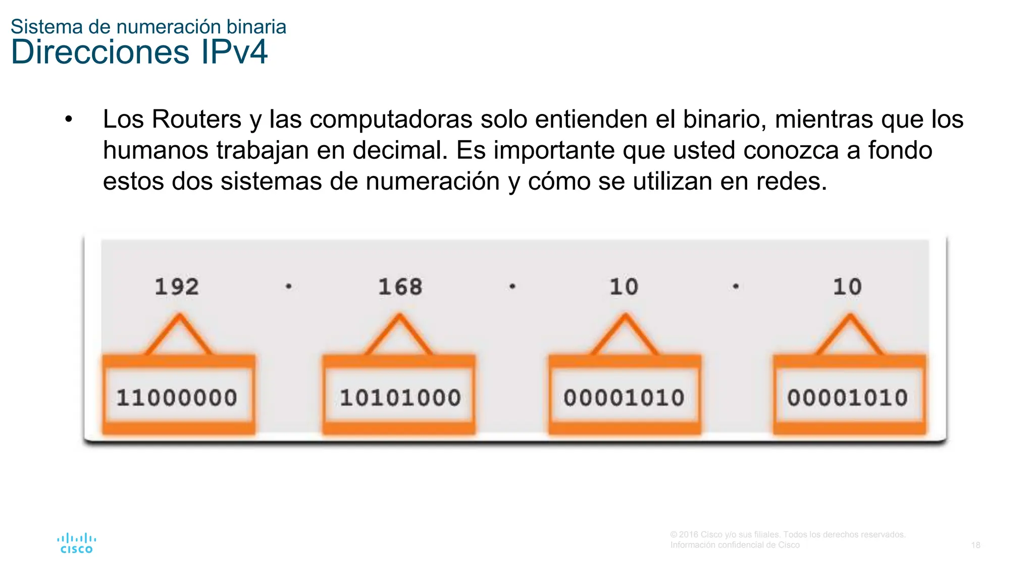 Sistema de numeración ccna 1 del curso de cisco modulo 5 | PPTX ...