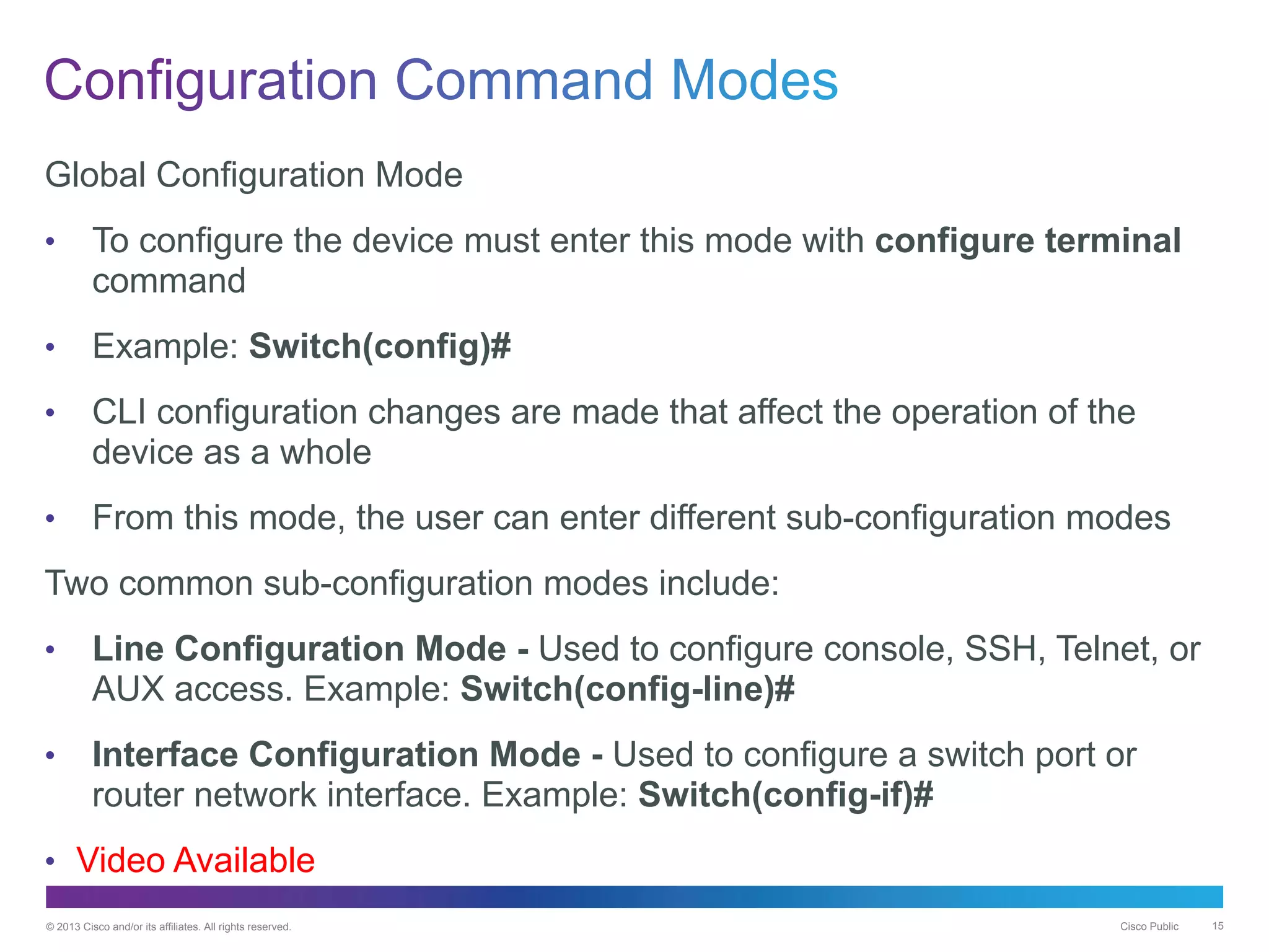 Chapter 2 Configure a Network Operating System | PDF