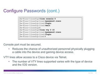 Chapter 2 Configure a Network Operating System | PDF