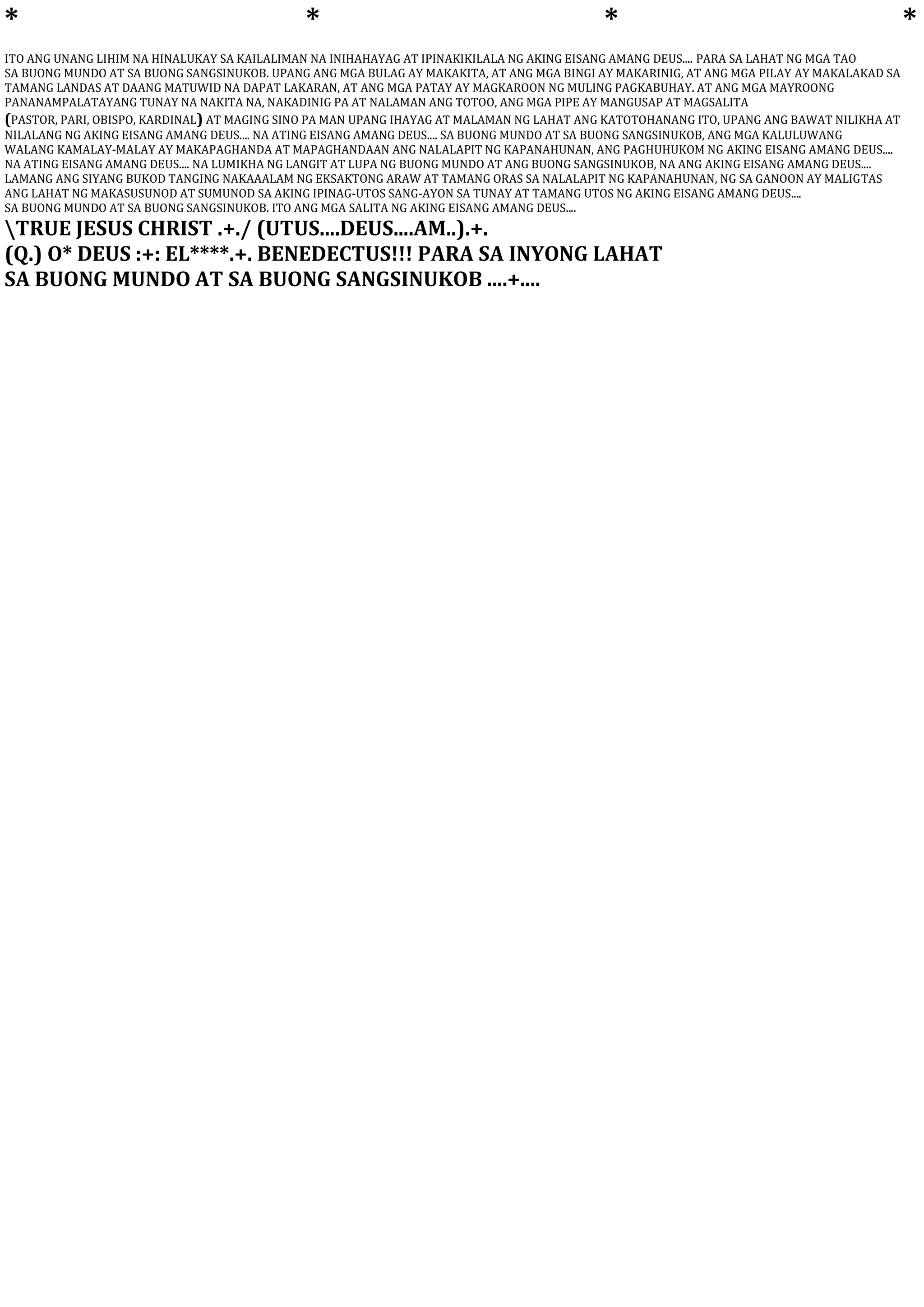 (1 TO 5) ITO ANG BAGO AT WALANG HANGGANG TIPAN ....+.... | DOCX