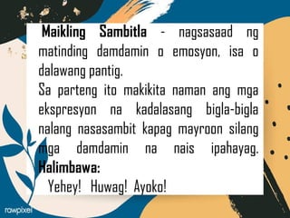 Pagsasaad ng Saloobin at Damdamin | PDF