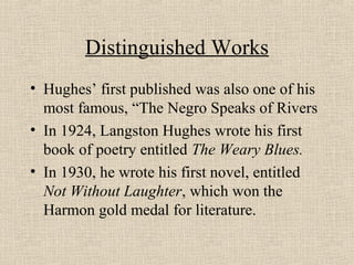 I too and langston hughes life | PPT