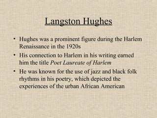 Langston Hughes Poems I Too