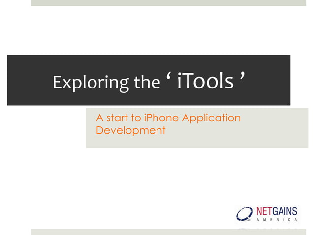 Exploring iTools | PPT
