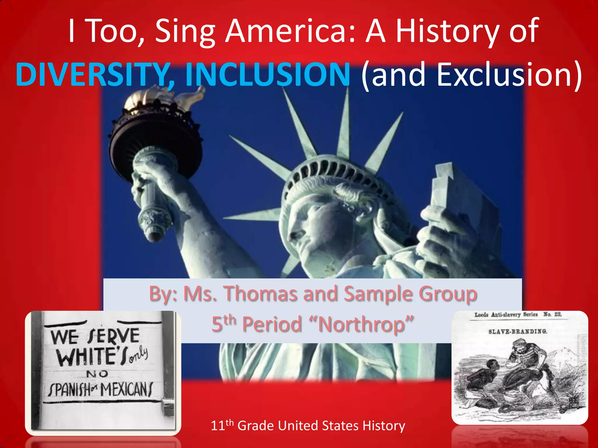 I too, sing america | PPT