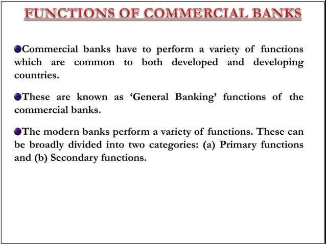 INTRODUCTION TO BANKING | PPTX