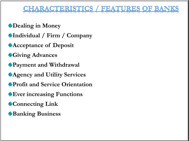 INTRODUCTION TO BANKING | PPTX