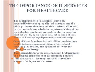 IT ORIENTATION SLIDES FOR HOSPITAL IT ORIENTATION | PPTX