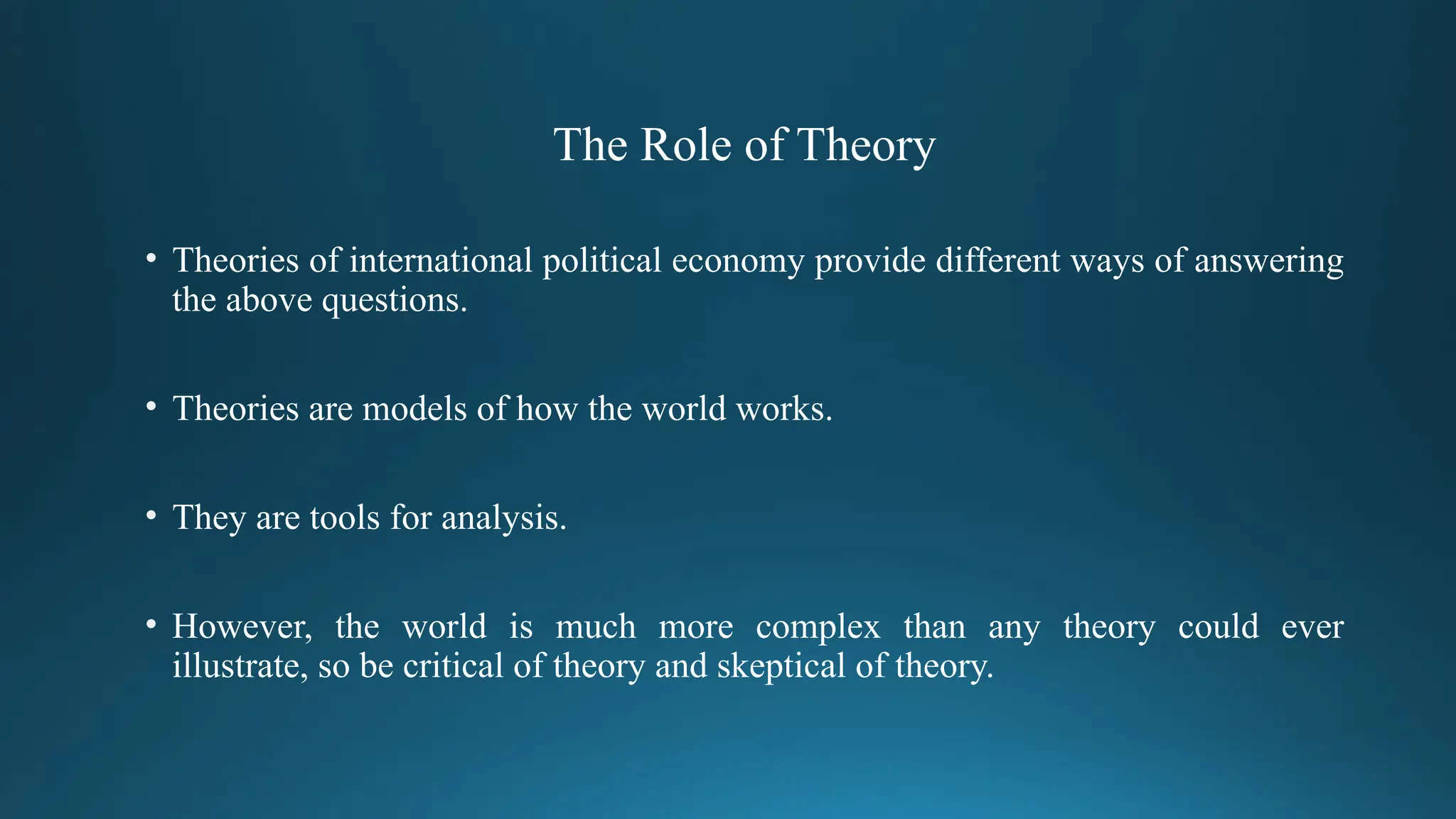 international trade theory of IPE-economcis | PPTX