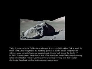 I touch the moon | PPTX