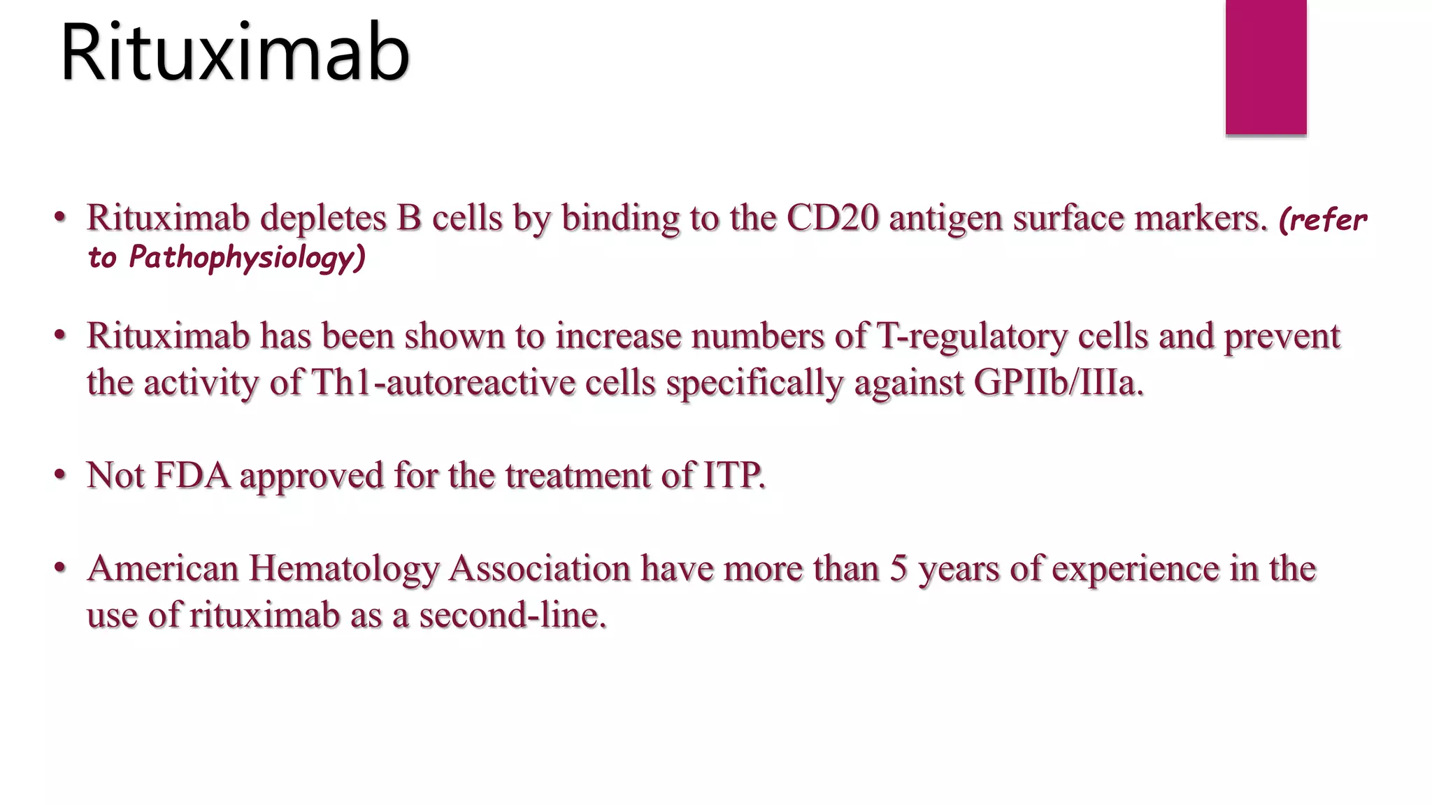 Refractory Idiopathic Thrombocytopenic Purpura | PPTX