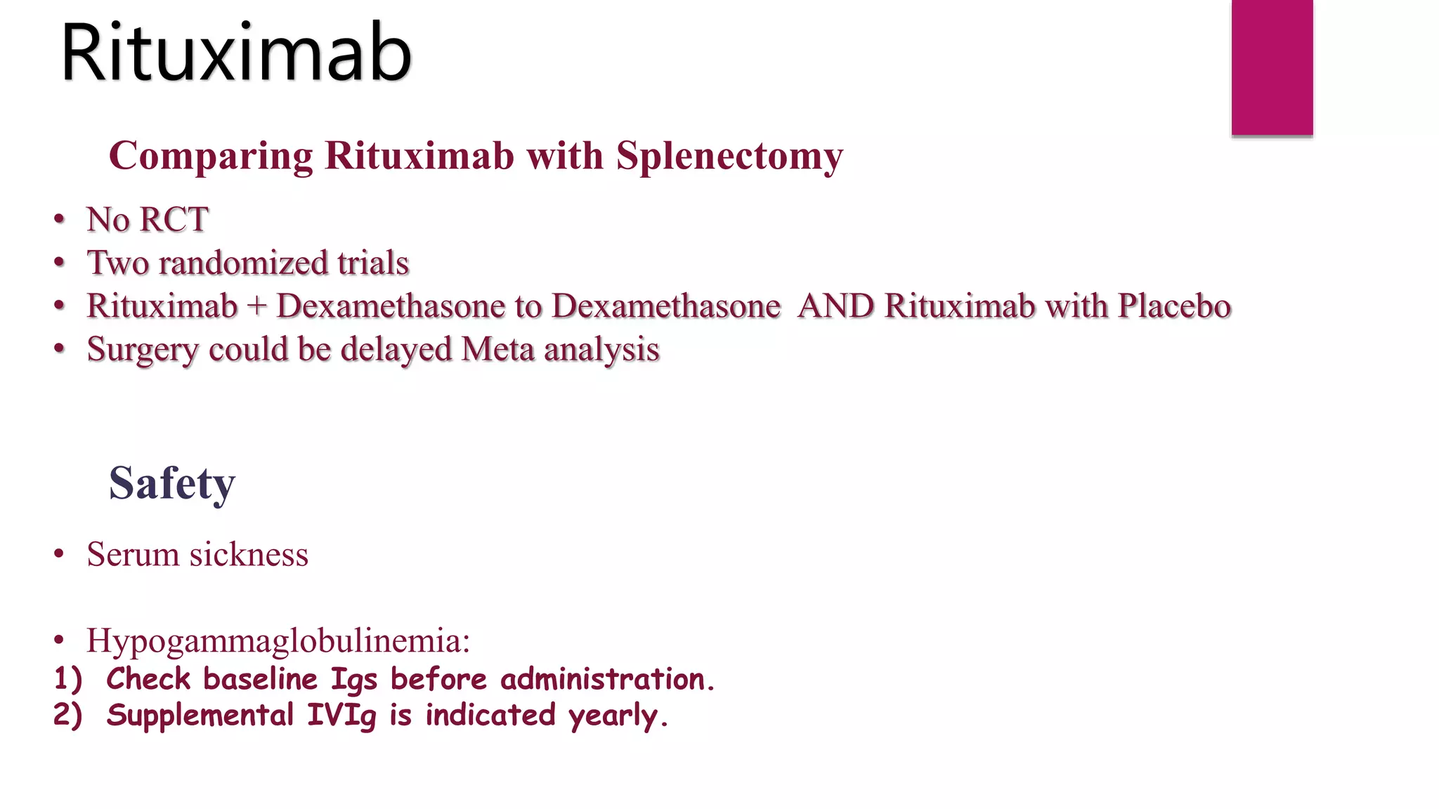 Refractory Idiopathic Thrombocytopenic Purpura | PPTX