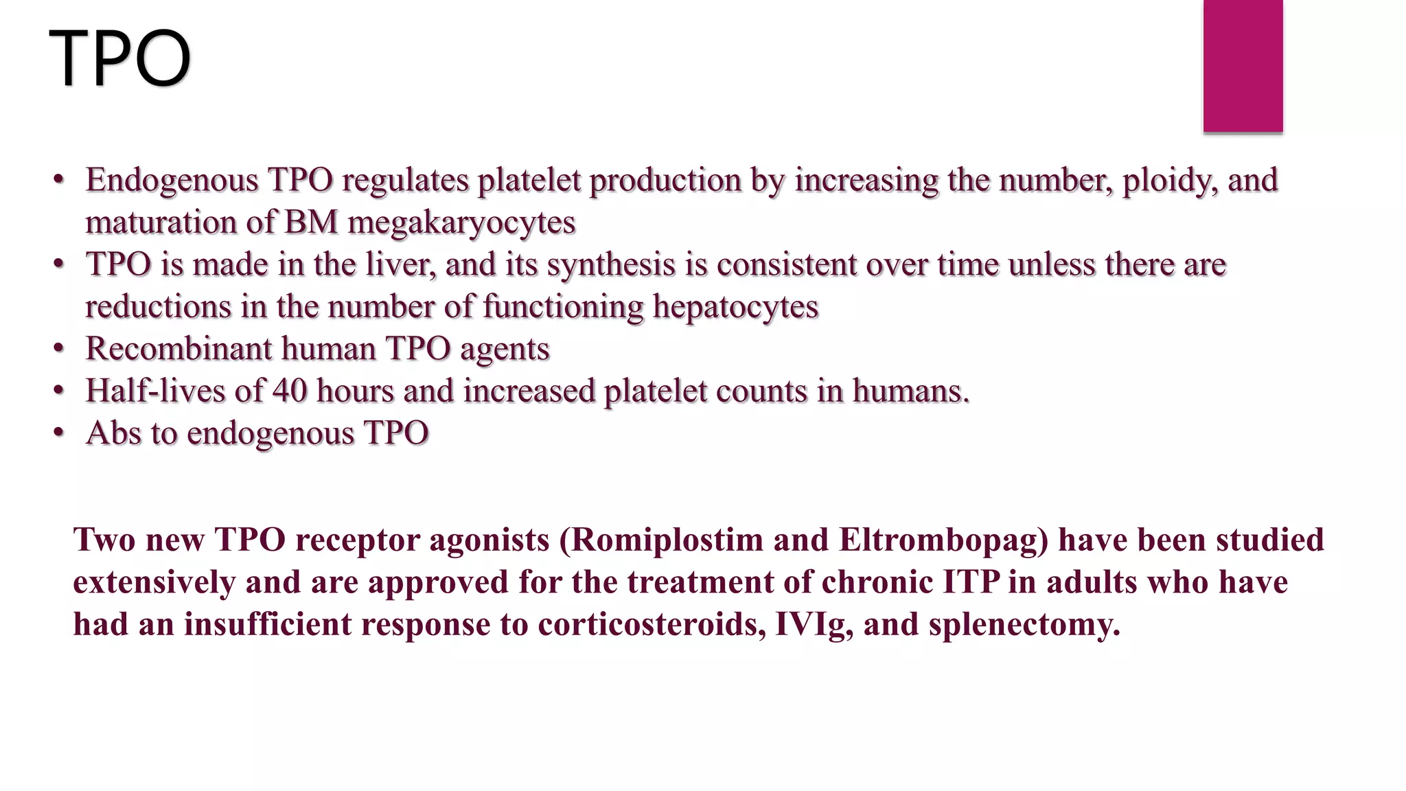 Refractory Idiopathic Thrombocytopenic Purpura | PPTX