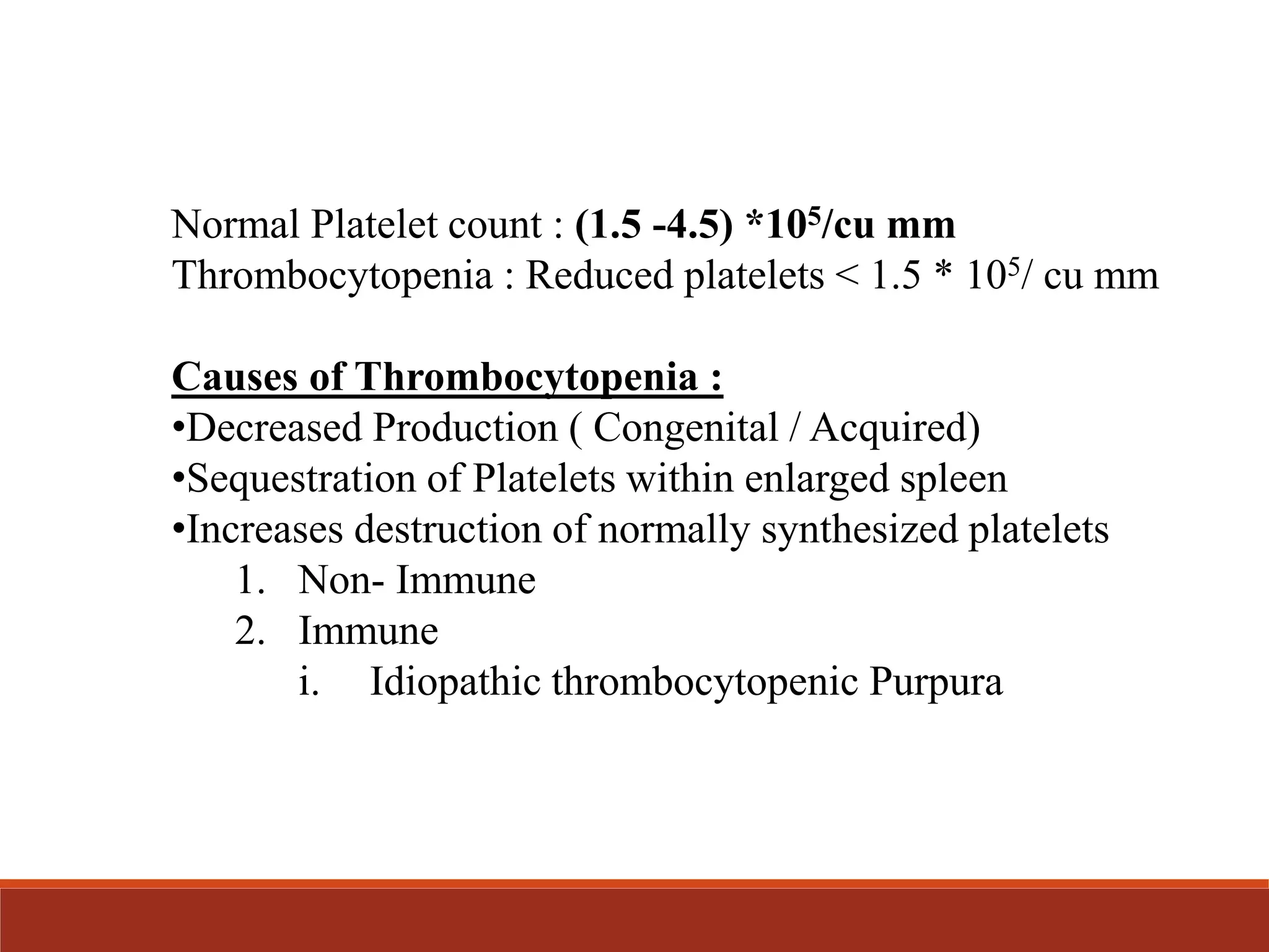 Idiopathic Thrombocytopenic Purpura | PPTX