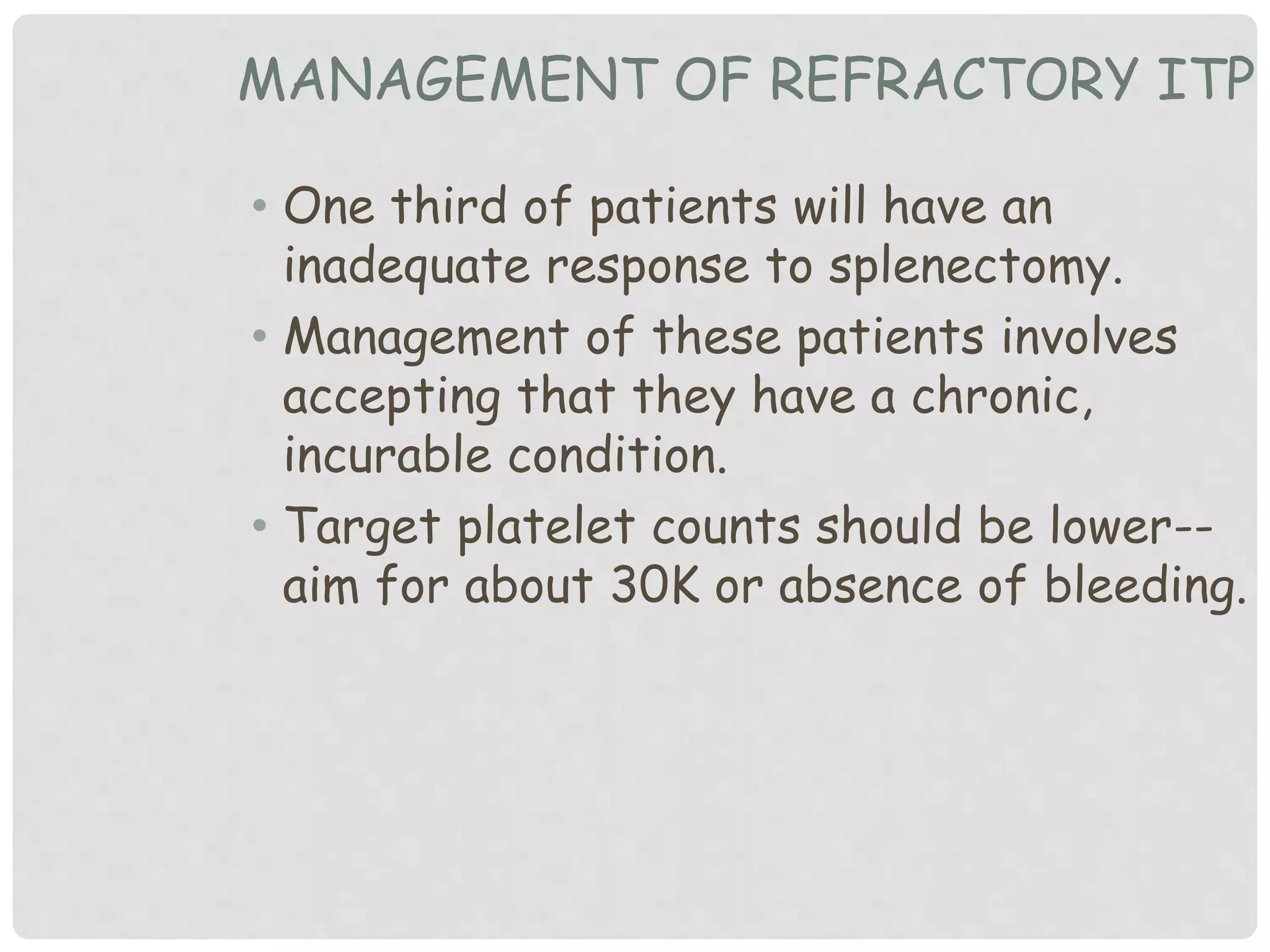 ITP - How to Approach | PPT | Blood Disorders | Diseases and Conditions