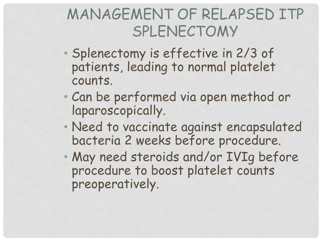 ITP - How to Approach | PPT | Blood Disorders | Diseases and Conditions
