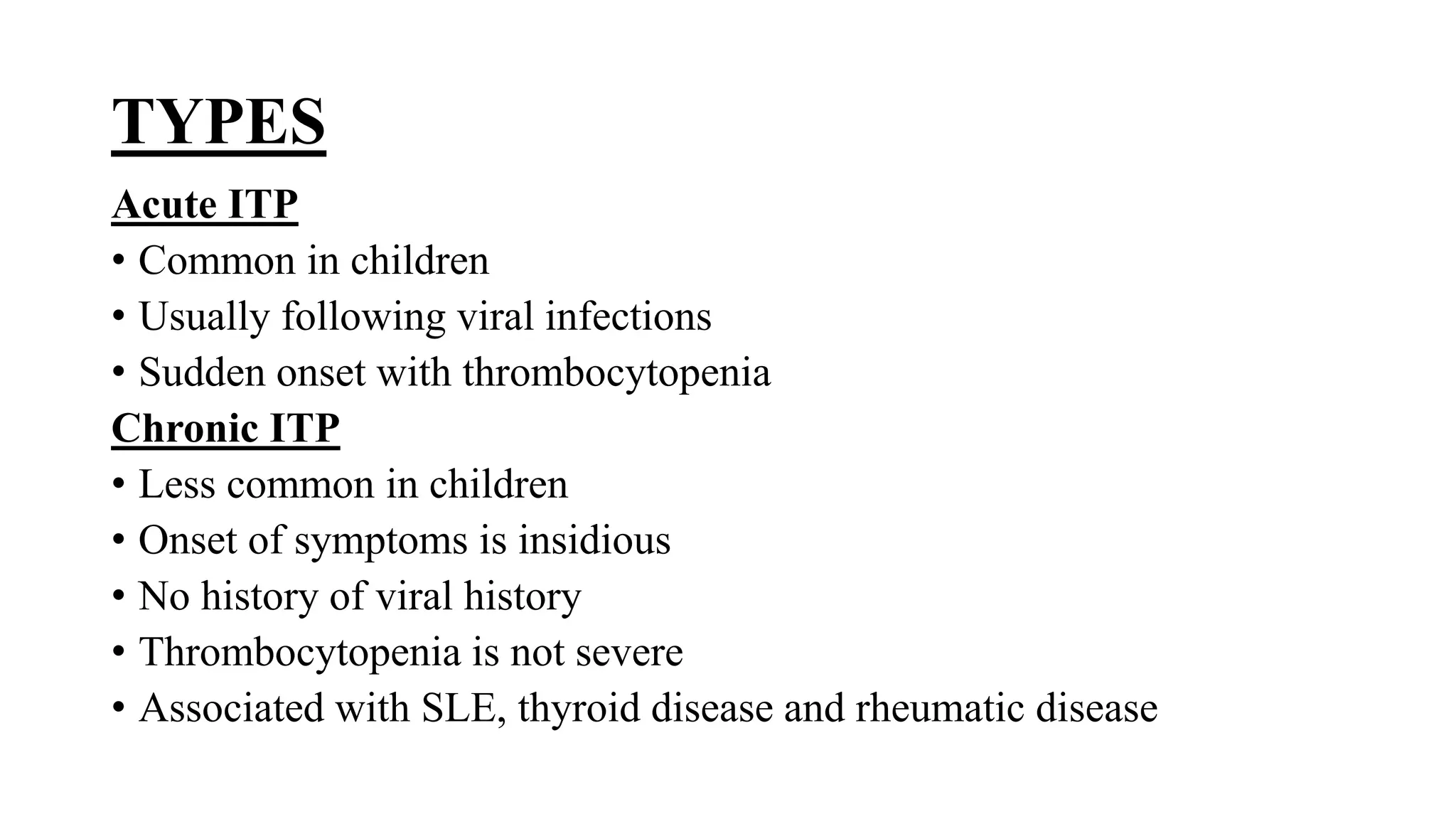 Idiopathic thrombocytopenic pupura (ITP) | PPT
