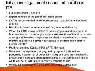 ITP by Dr Sunil Jondhale AIIMS,Raipur | PPT