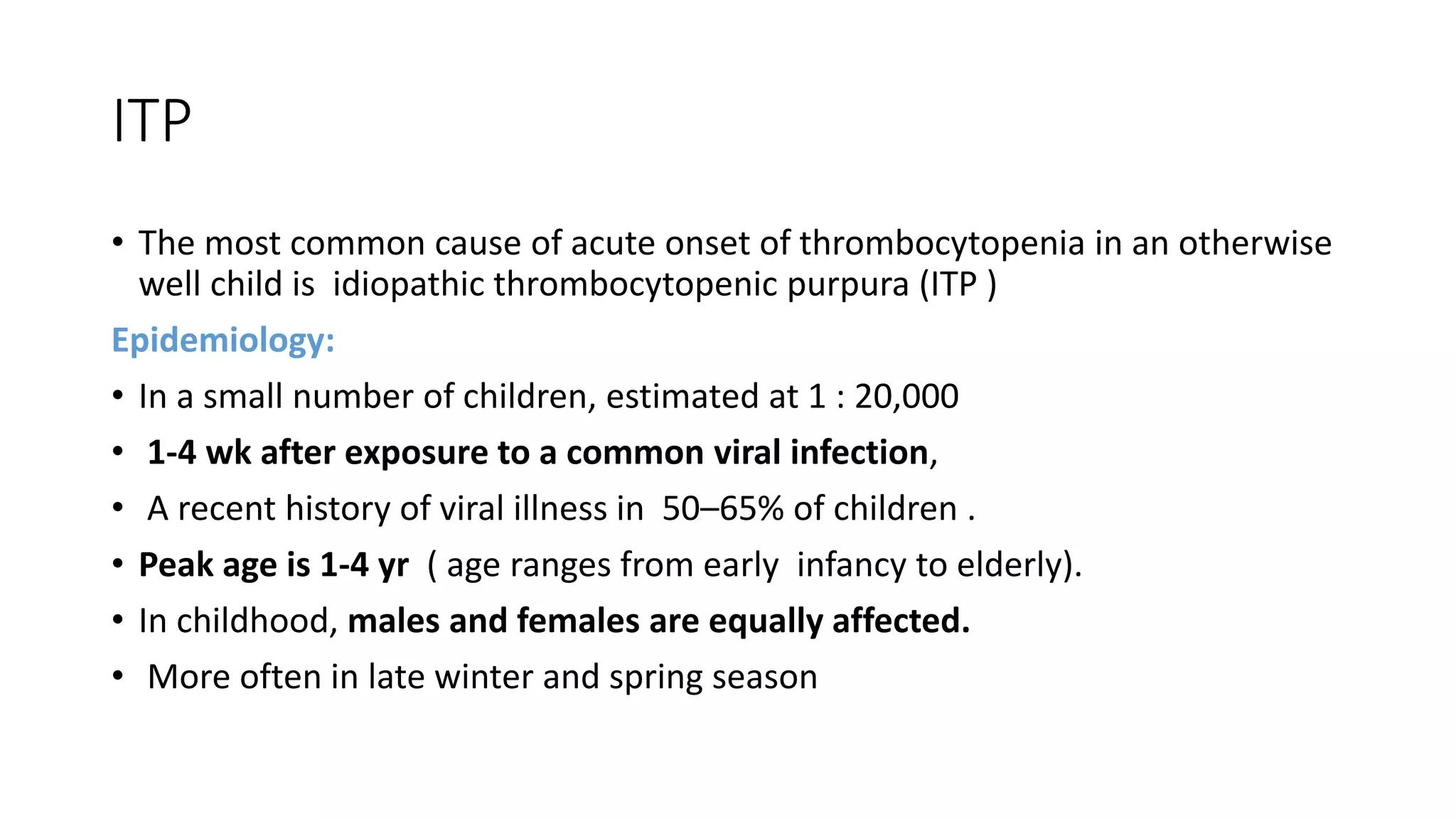 Idiopathic thrombocytopenic Purpura | PPTX | Infectious Diseases ...