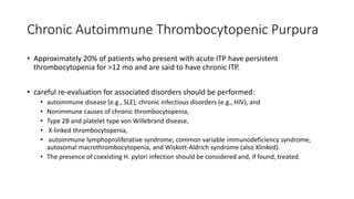 Idiopathic thrombocytopenic Purpura | PPTX