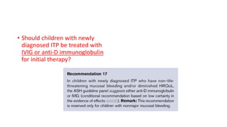 Idiopathic thrombocytopenic Purpura | PPTX