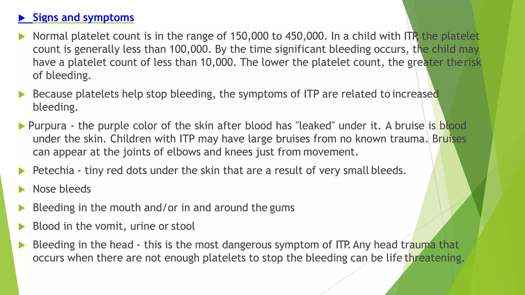IDIOPATHIC THROMBOCYTOPENIC PURPURA (ITP) | PPTX