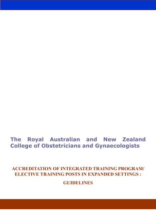 Itp accreditation-itp-elective-training-posts | PDF | Surgery | Medical ...