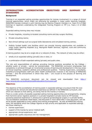 Itp accreditation-itp-elective-training-posts | PDF | Surgery | Medical ...