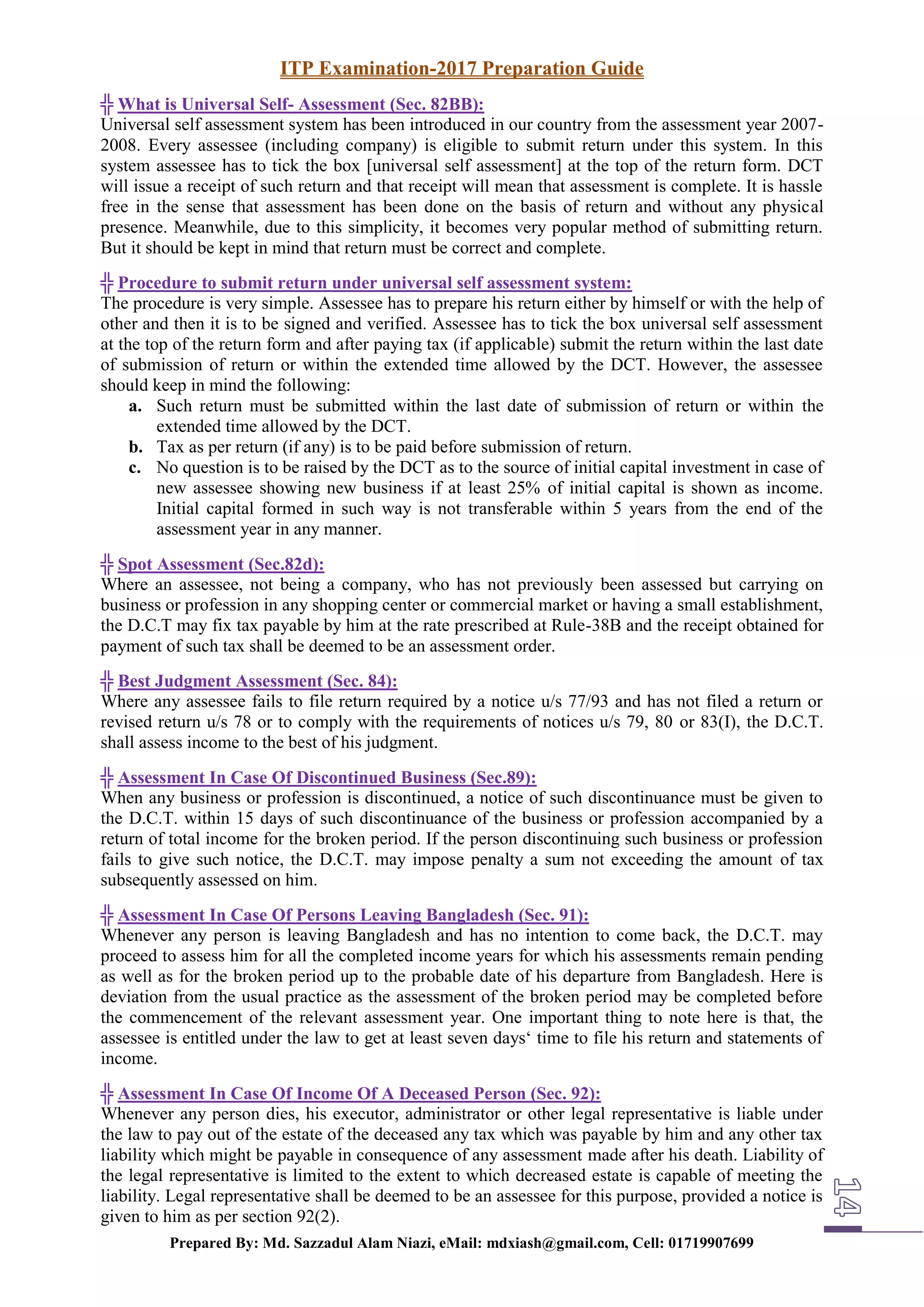 Itp exam-preparation-guide | PDF