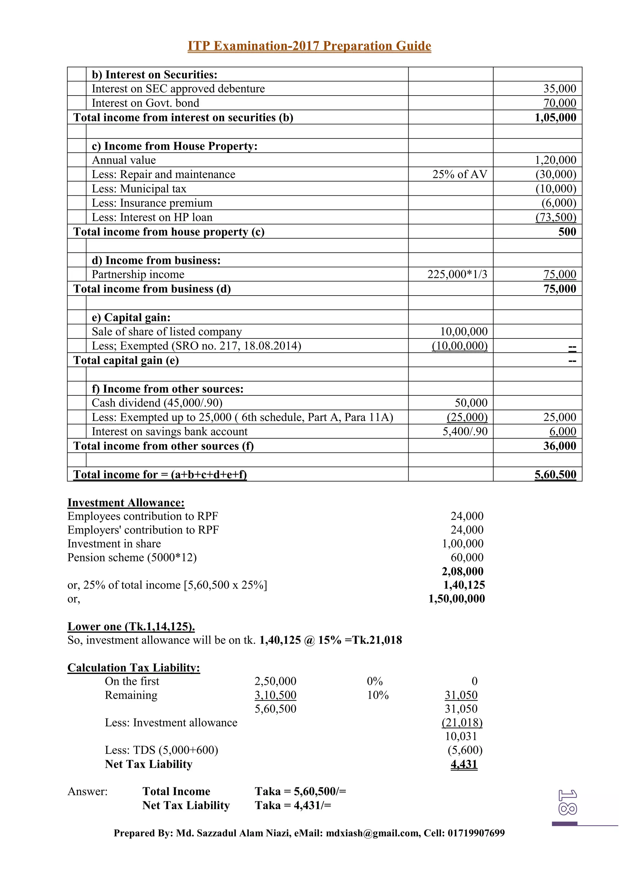 Itp exam-preparation-guide | PDF