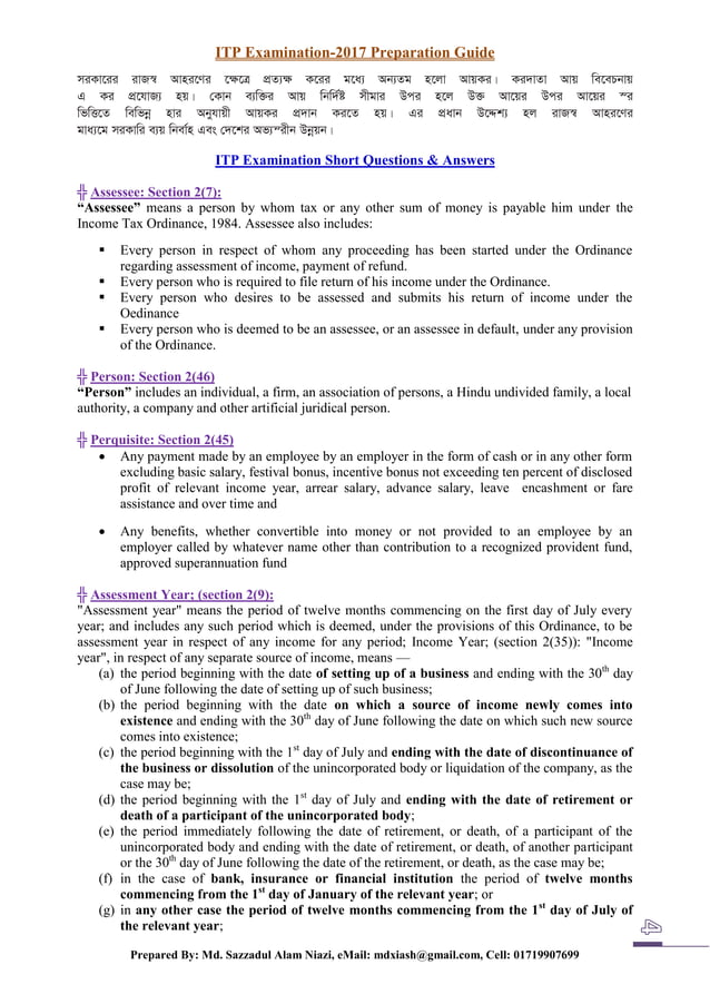 Itp exam-preparation-guide | PDF | Business Accounting & Finance | Business