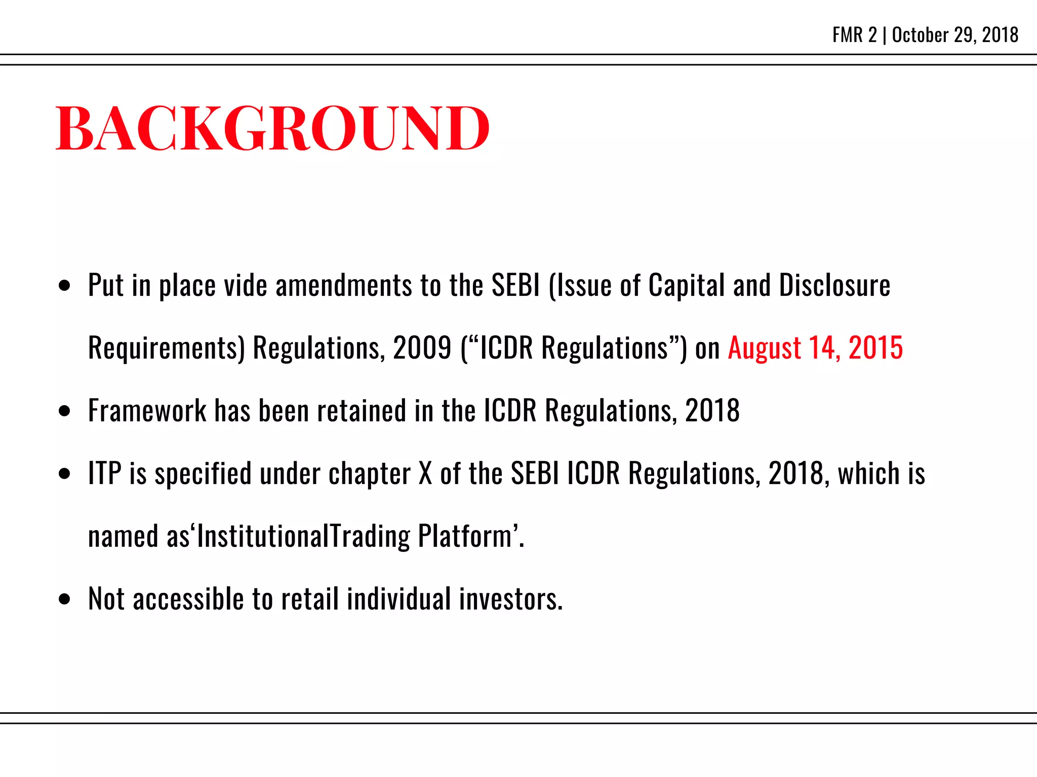 Institutional Trading Platform | PPT
